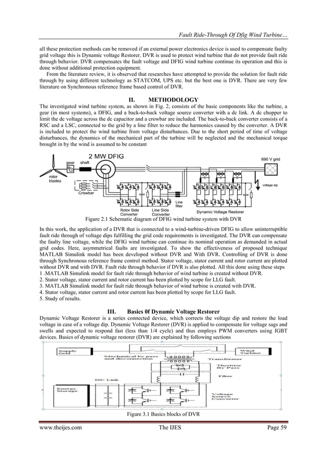 Fault Ride-Through of DFIG Wind Turbine by DVR Using Synchronous Reference Frame Control | PDF