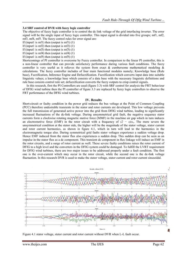 Fault Ride-Through of DFIG Wind Turbine by DVR Using Synchronous Reference Frame Control | PDF