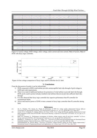 Fault Ride-Through of DFIG Wind Turbine by DVR Using Synchronous Reference Frame Control | PDF