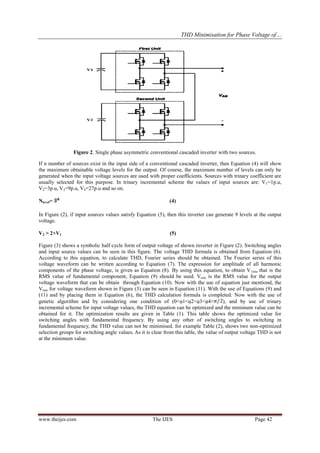 THD Minimisation for Phase Voltage of Multilevel Inverters Using Genetic Algorithm | PDF | Home ...