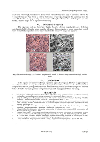 Automatic Image Registration Using 2D-DWT | PDF