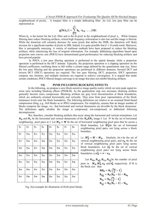 A Novel PSNR-B Approach for Evaluating the Quality of De-blocked Images | PDF