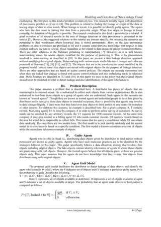 Modeling and Detection of Data Leakage Fraud | PDF