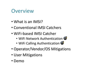 WiFi-Based IMSI Catcher | PDF