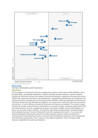 G05.2013 Security Information and Event Management | PDF