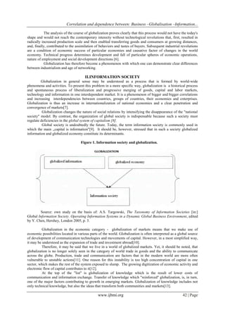 Correlation and dependence between: Business –Globalisation ...