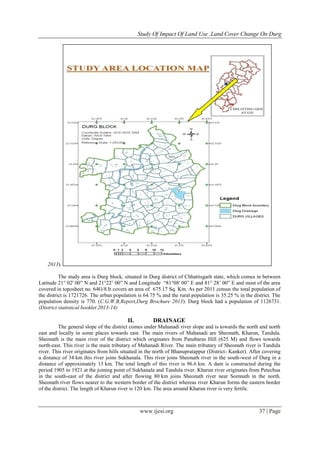 Study Of Impact Of Land Use ,Land Cover Change On Durg Block By Using ...