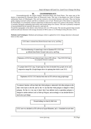 Study Of Impact Of Land Use ,Land Cover Change On Durg Block By Using ...