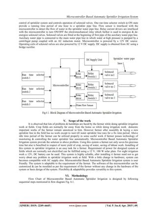Microcontroller Based Automatic Sprinkler Irrigation System | PDF