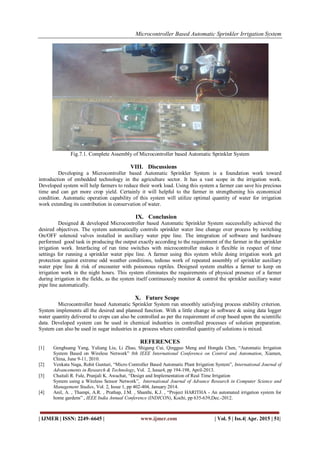 Microcontroller Based Automatic Sprinkler Irrigation System | PDF