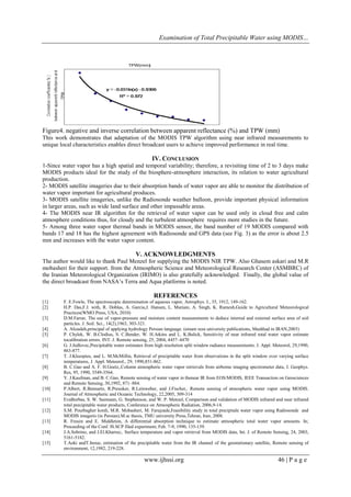 Examination of Total Precipitable Water using MODIS measurements and Comparison with Radiosonde ...