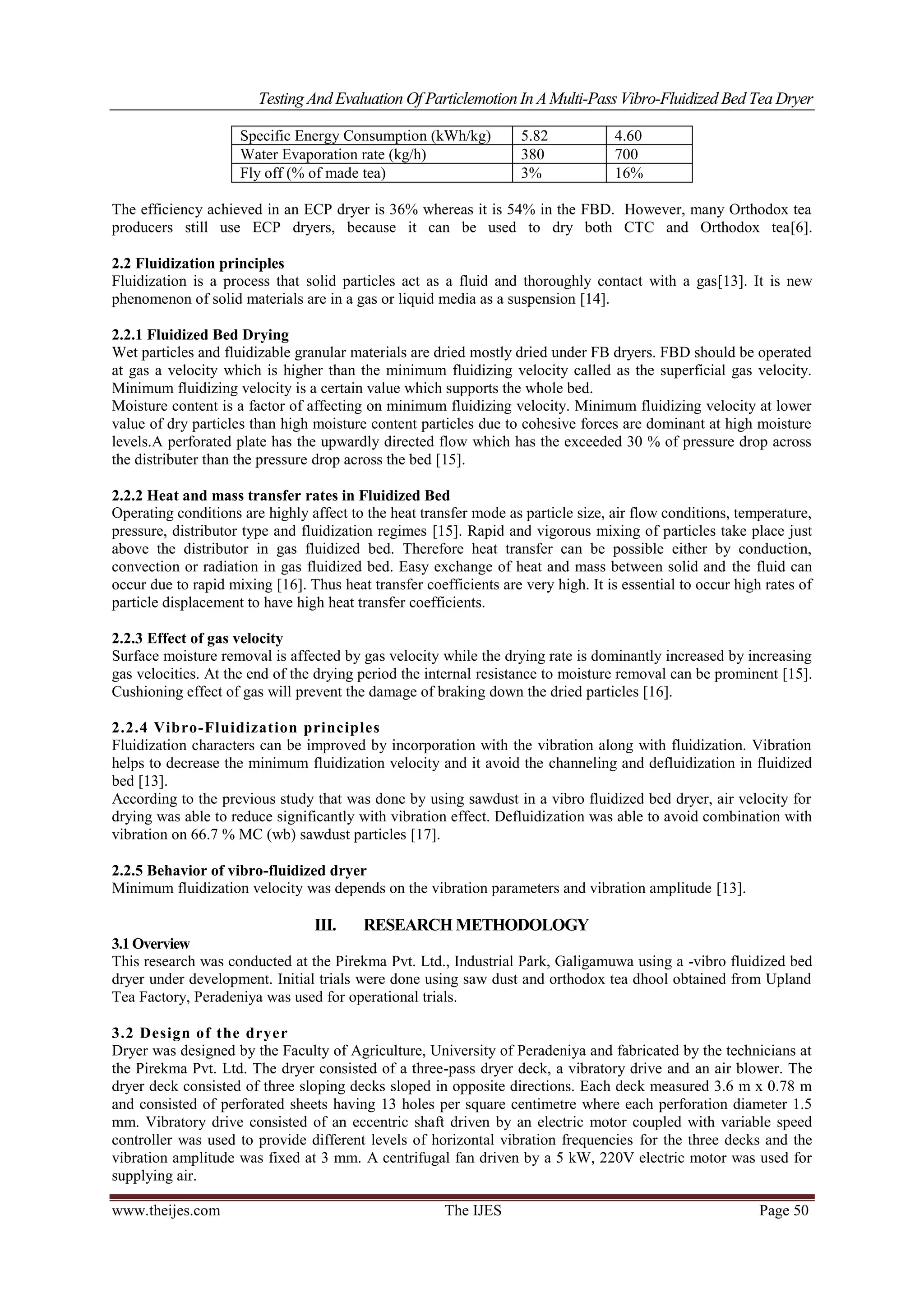 Testing and Evaluation of Particle Motion in a Multi-Pass ...