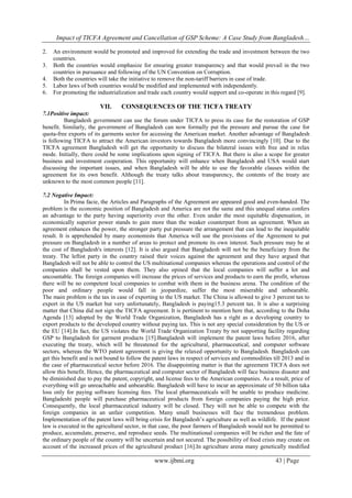 Impact of TICFA Agreement and Cancellation of GSP Scheme: A Case Study ...