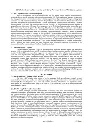 A UML-Based Approach for Modeling of Air Cargo Forwarder System of ...