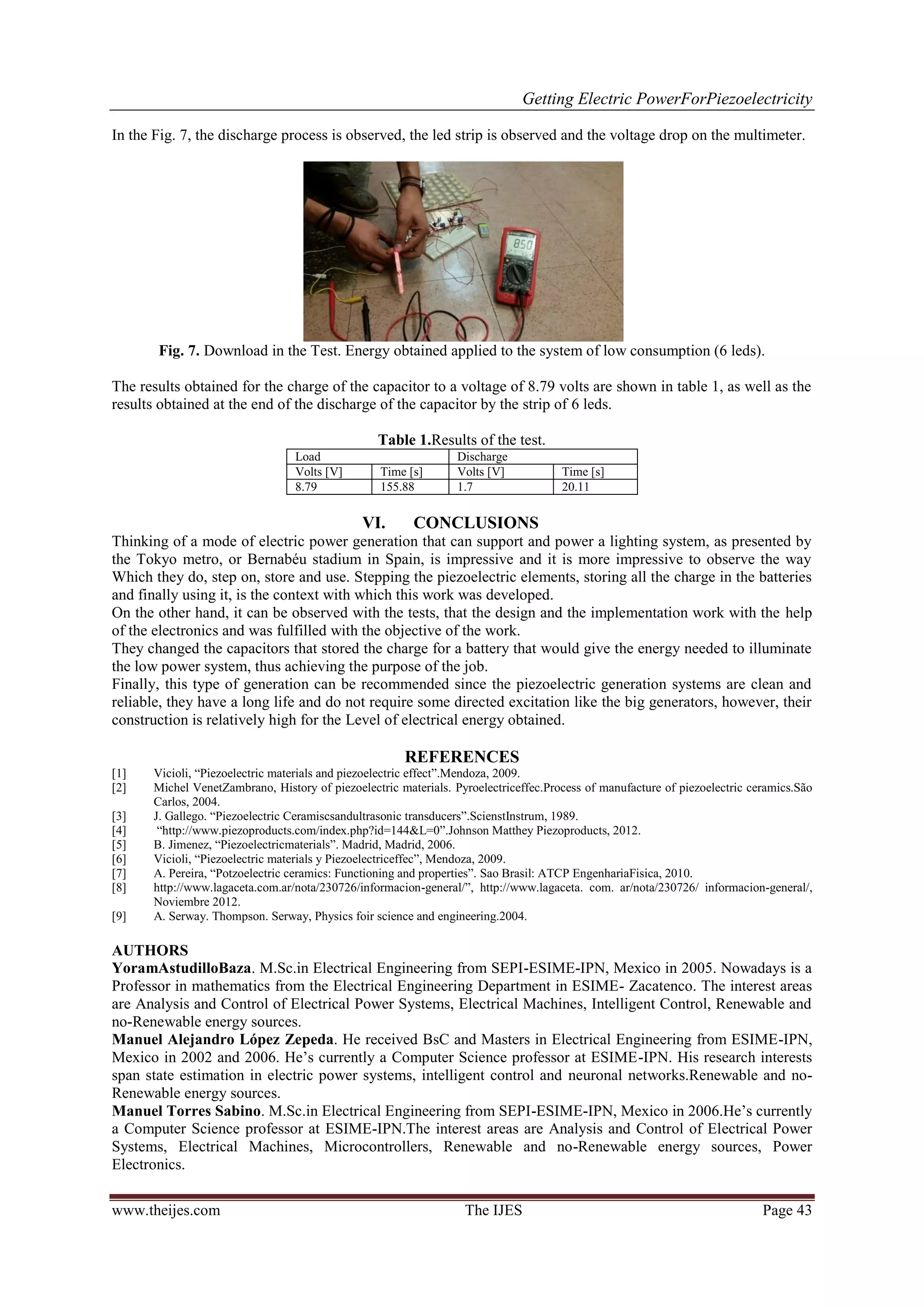 Getting Electric Power For Piezoelectricity | PDF