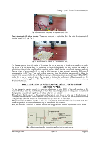 Getting Electric Power For Piezoelectricity | PDF | Physics | Science