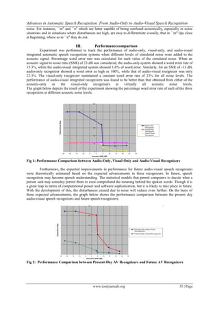 Advances in Automatic Speech Recognition: From Audio-Only To Audio-Visual Speech Recognition | PDF