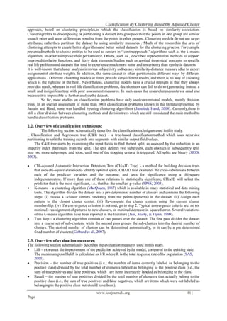 Classification By Clustering Based On Adjusted Cluster | PDF