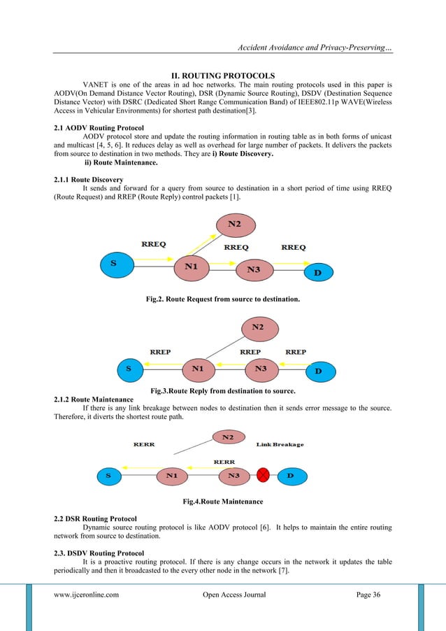 Accident Avoidance and Privacy-Preserving in V2R Communication using Chord Algorithm | PDF
