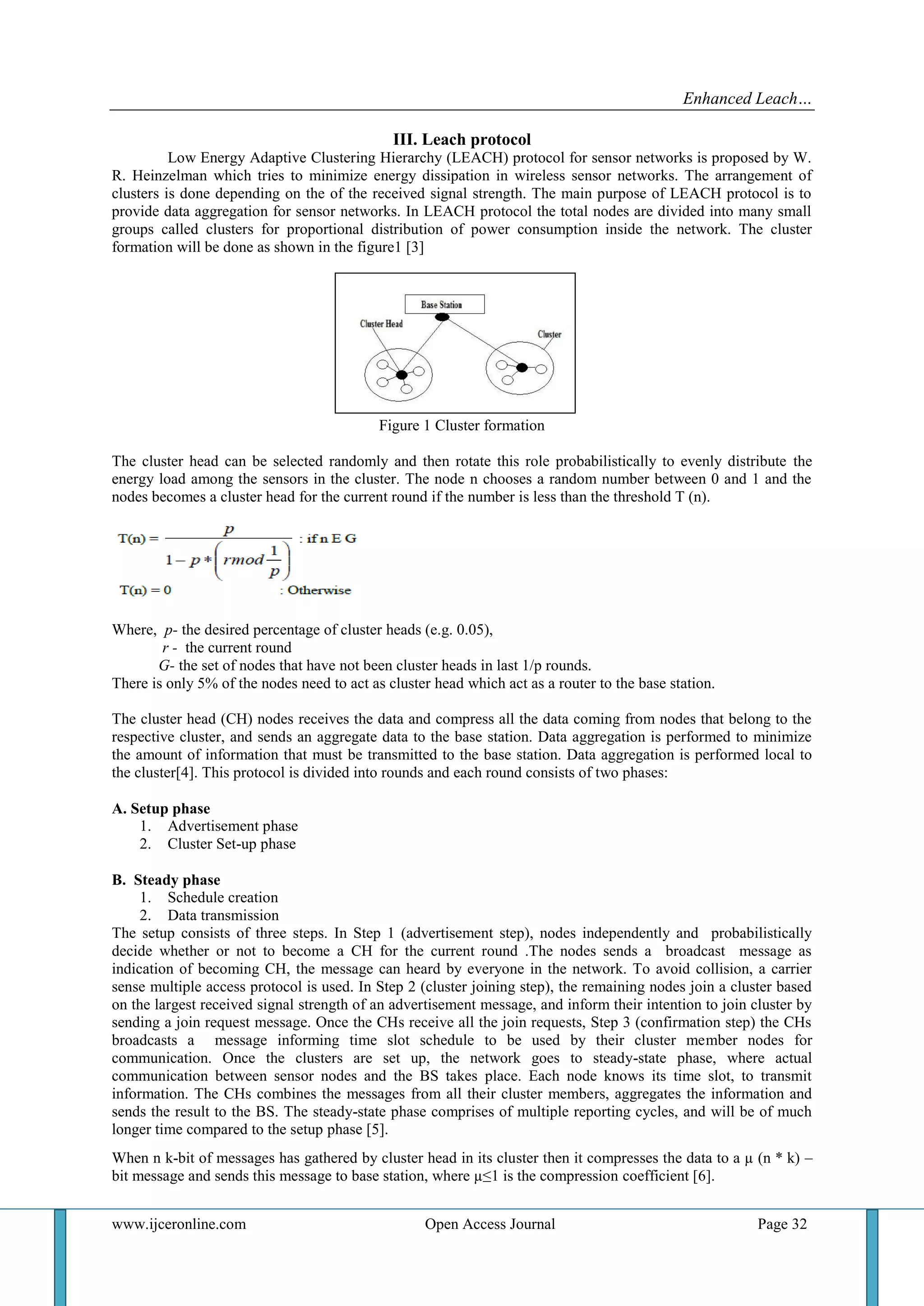 Enhanced Leach Protocol | PDF