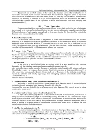 Different Similarity Measures for Text Classification Using Knn | PDF ...