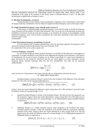 Different Similarity Measures for Text Classification Using Knn | PDF ...