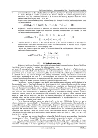 Different Similarity Measures for Text Classification Using Knn | PDF | Computing | Technology ...