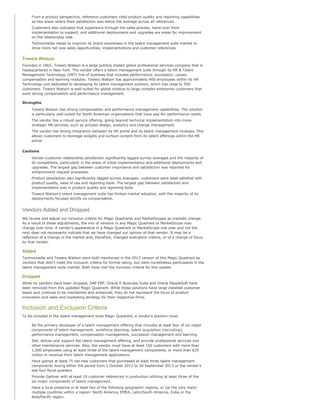G06.2014 magic quadrant for talent management suites | PDF | Sales ...