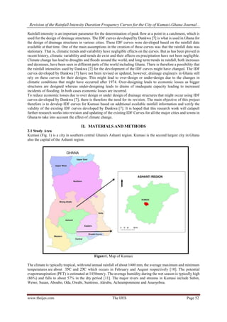 Revision of the Rainfall Intensity Duration Frequency Curves for the ...