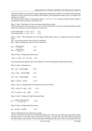 Integrating Fuzzy Dematel and SMAA-2 for Maintenance Expenses | PDF