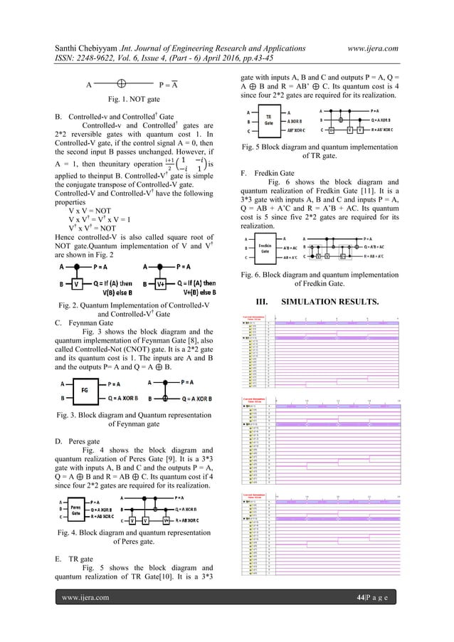 Design of 4:16 decoder using reversible logic gates | PDF