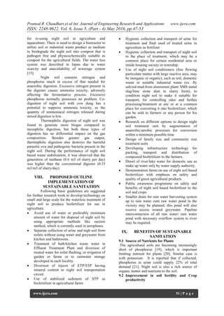 Integrated Water-Less Management of Night Soil for Depollution of Water ...