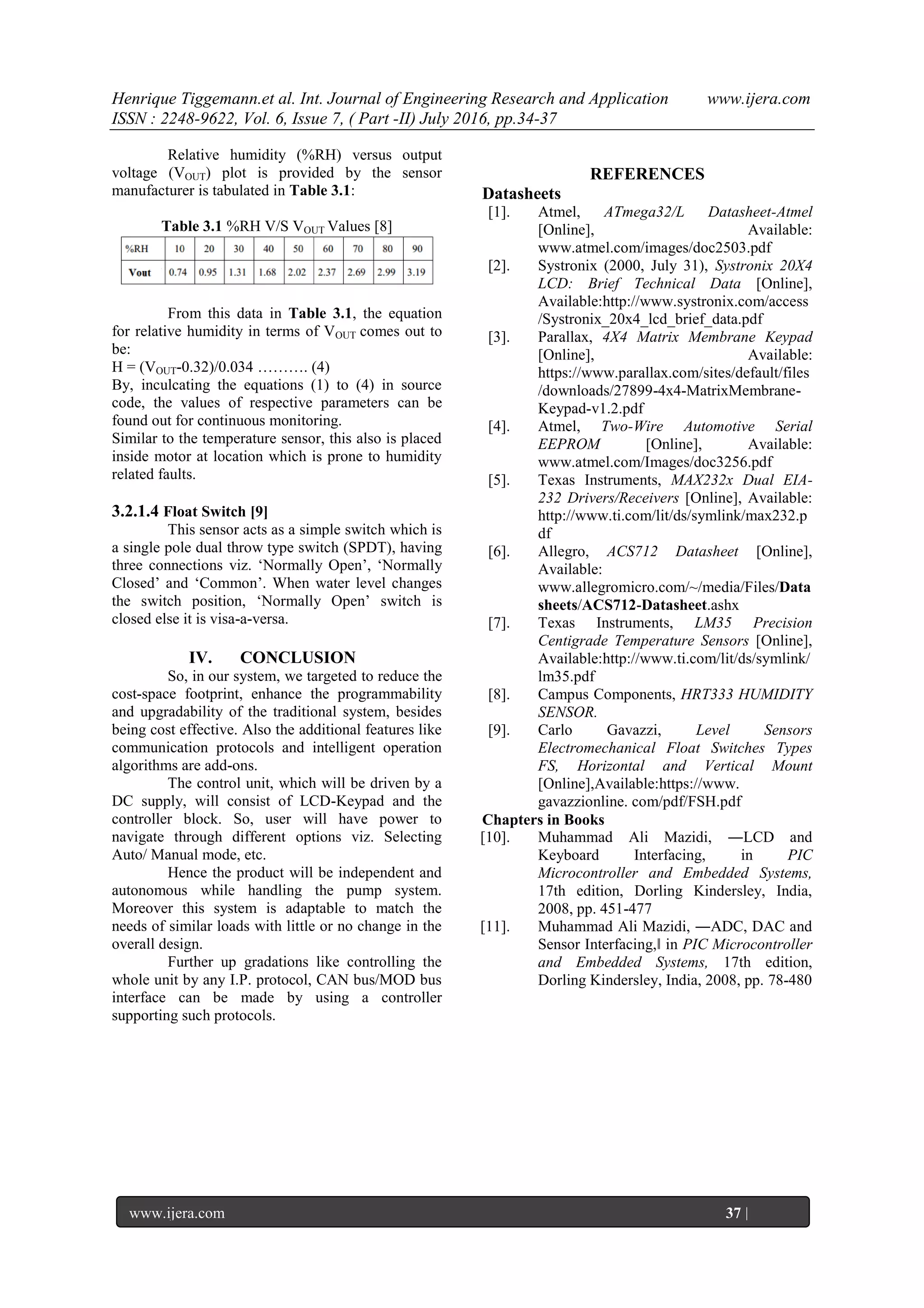 Design And Implementation Of Microcontroller Based Selfswitching Control And Protection System