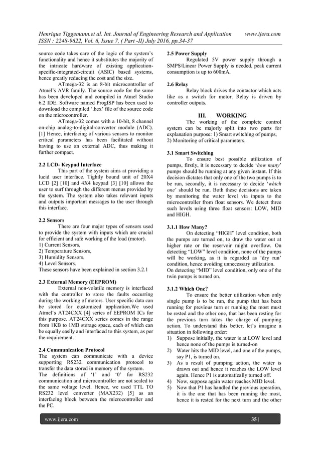 Design and Implementation of Microcontroller Based SelfSwitching Control and Protection System ...