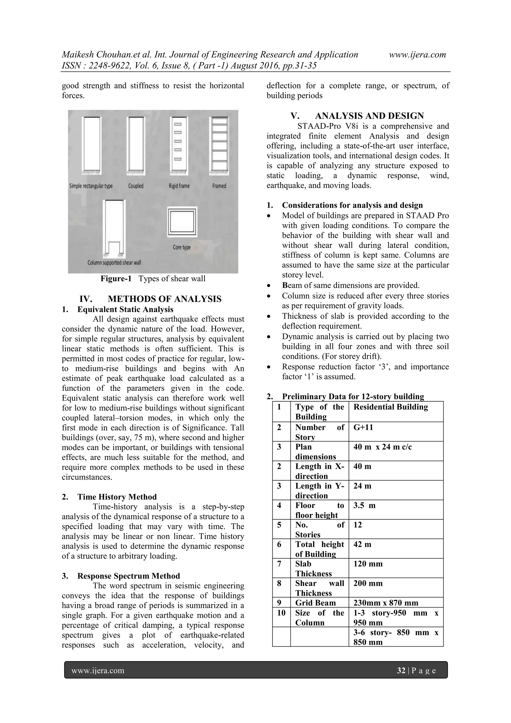 Dynamic Analysis of Multi-Storeyed Frame-Shear Wall Building ...