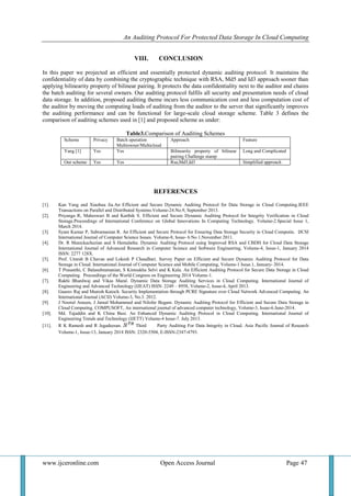 An Auditing Protocol for Protected Data Storage in Cloud Computing | PDF