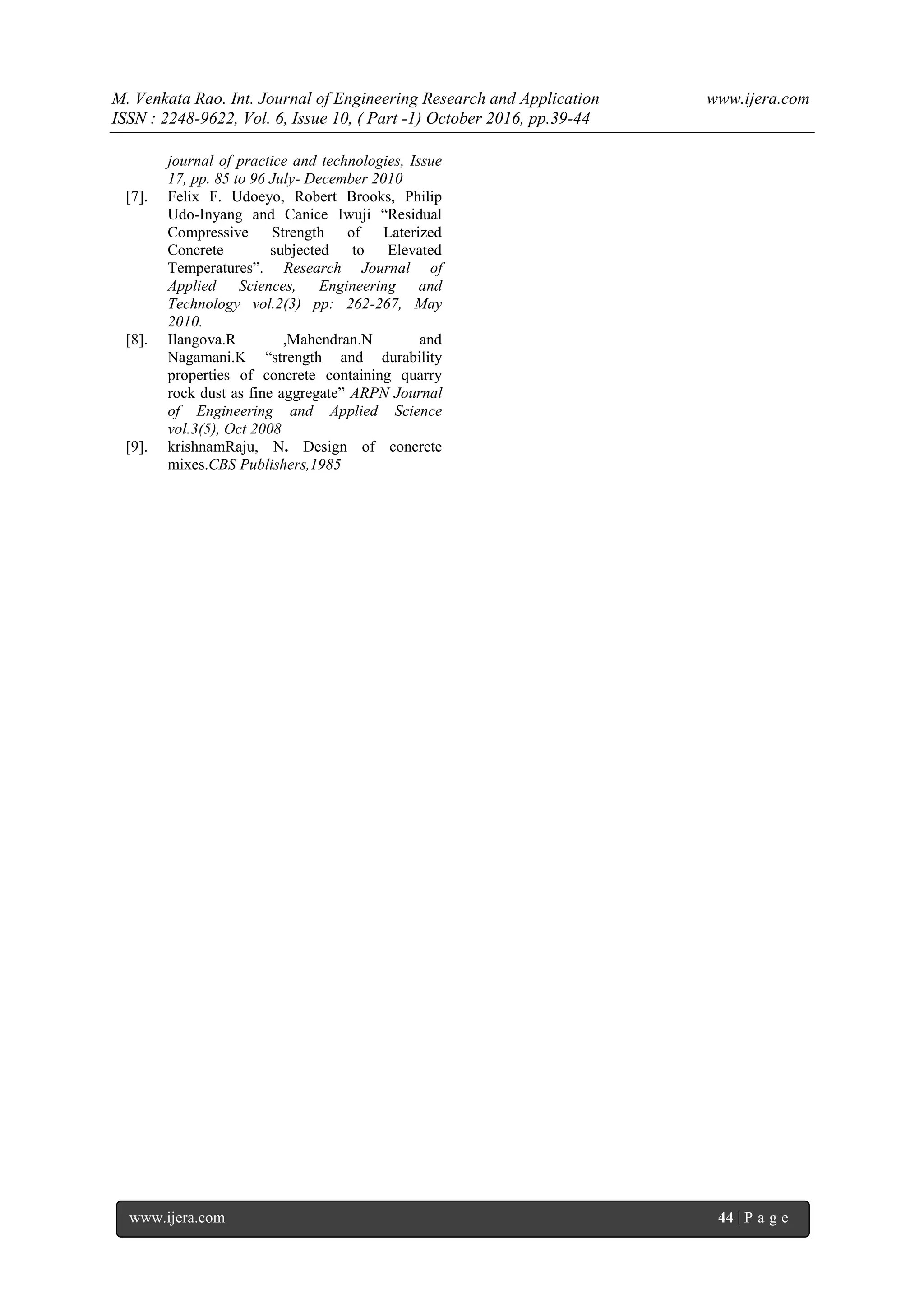 Strength Characteristics of Concrete with Partial Replacement of Coarse ...