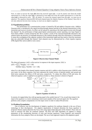 Enhancement of New Channel Equalizer Using Adaptive Neuro Fuzzy Inference System | PDF