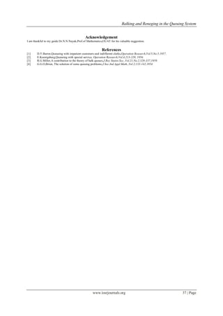 Balking and Reneging in the Queuing System | PDF
