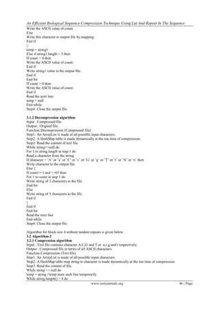 An Efficient Biological Sequence Compression Technique Using LUT and Repeat in the Sequence | PDF
