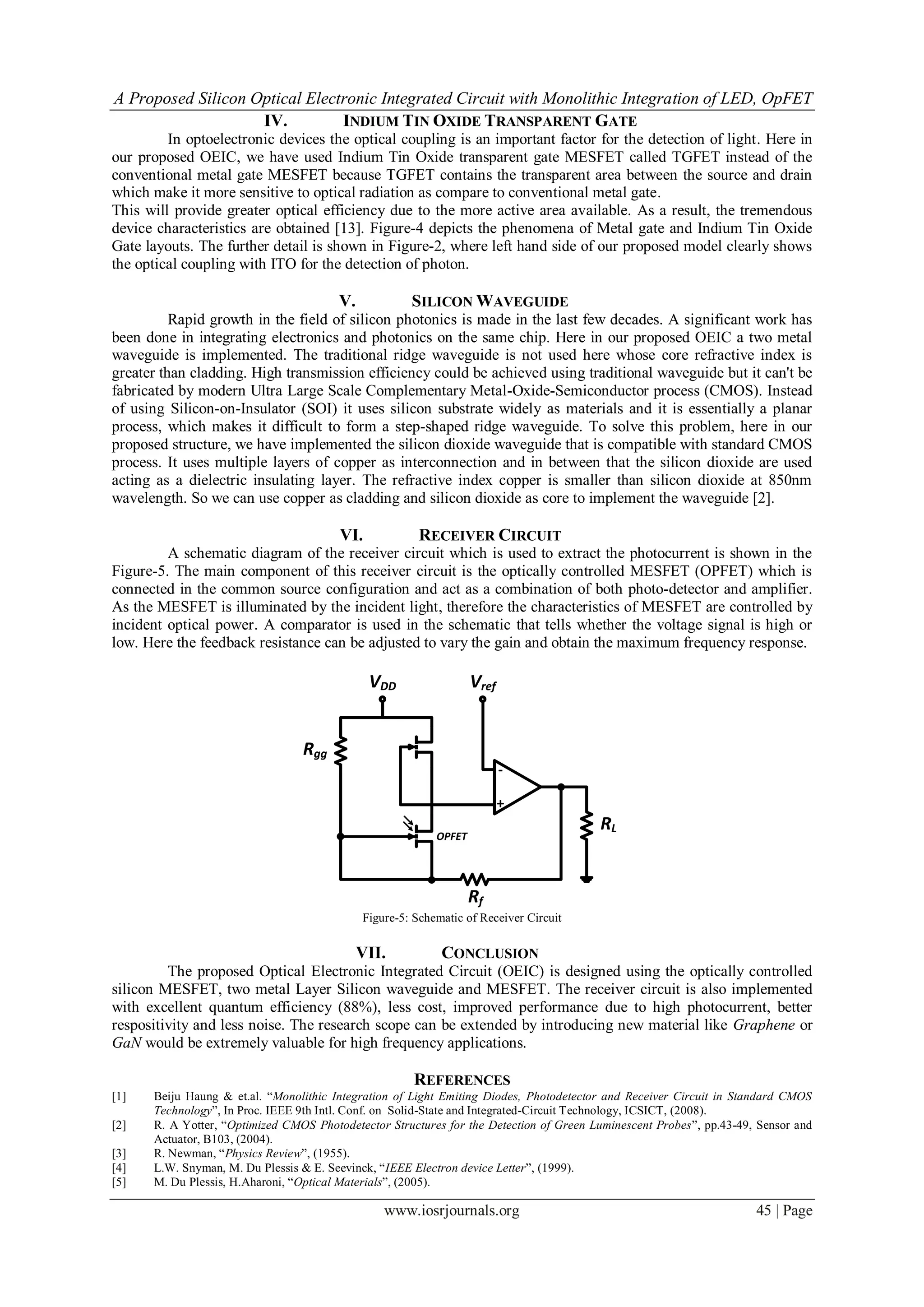 A Proposed Silicon Optical Electronic Integrated Circuit with ...
