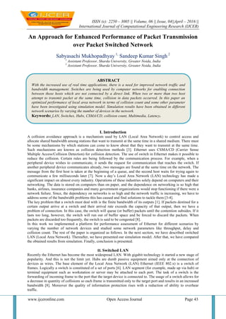 An Approach for Enhanced Performance of Packet Transmission over Packet ...