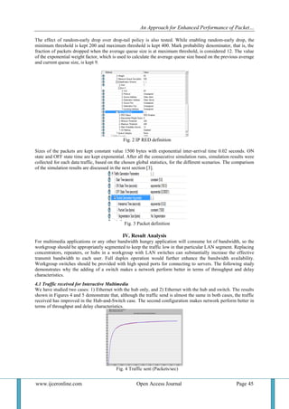 An Approach for Enhanced Performance of Packet Transmission over Packet Switched Network | PDF