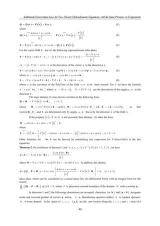 Additional Conservation Laws for Two-Velocity Hydrodynamics Equations ...