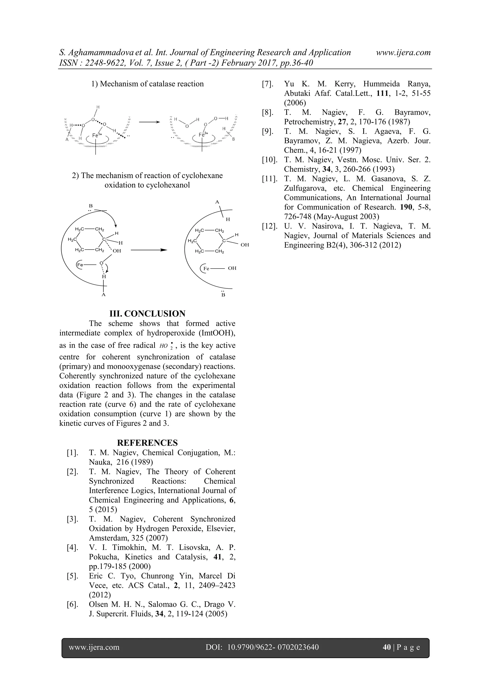 Kinetics and Mechanism of the Reaction of Coherently Synchronized ...