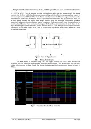 Design and FPGA Implementation of AMBA APB Bridge with Clock Skew Minimization Technique | PDF