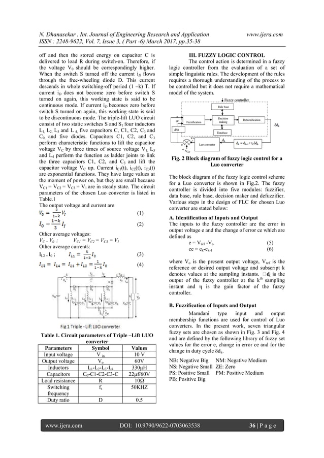 Soft Computing Technique for the Control of Triple-Lift Luo Converter | PDF