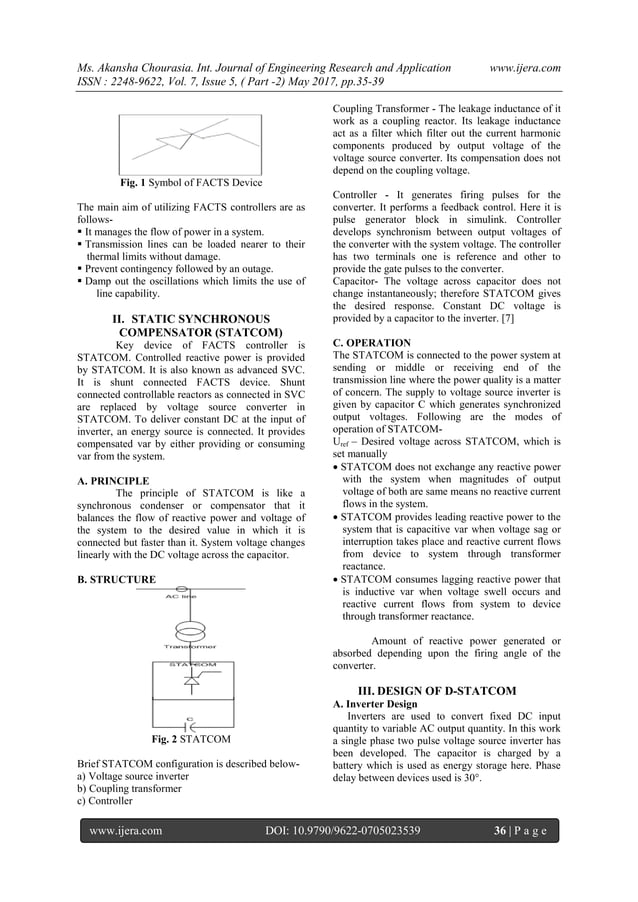 An Approach of D-STATCOM in Single Phase System with Power Quality Improvement | PDF | Consumer ...