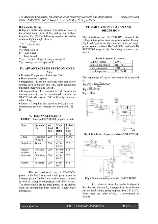 An Approach of D-STATCOM in Single Phase System with Power Quality Improvement | PDF | Consumer ...