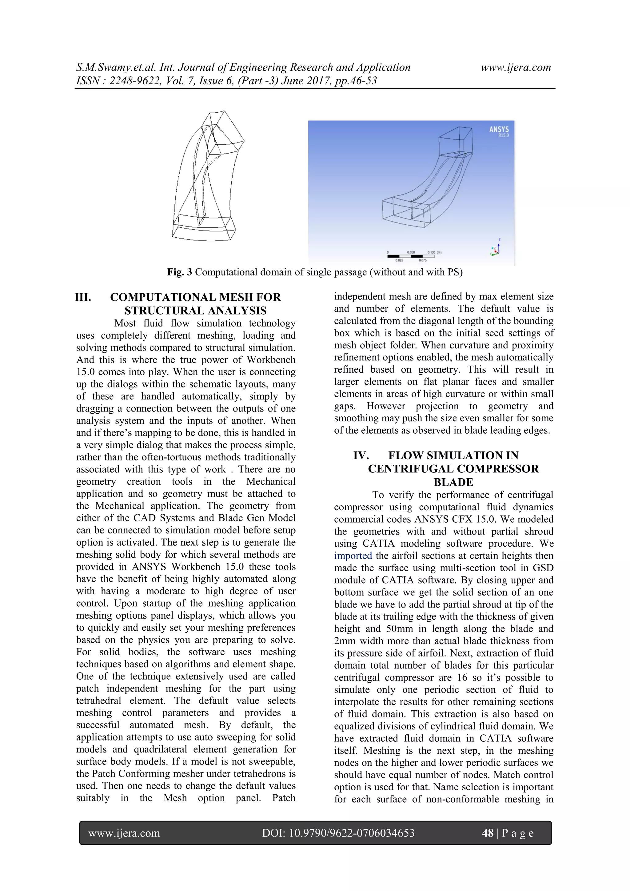 Numerical Simulation of a Centrifugal Compressor | PDF